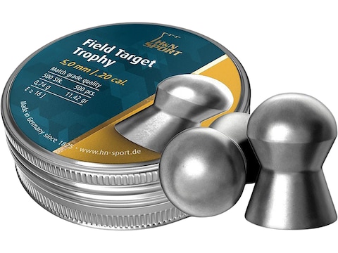H&N Field Target Trophy Air Gun Pellets 20 Cal 11.42 Grain 5mm