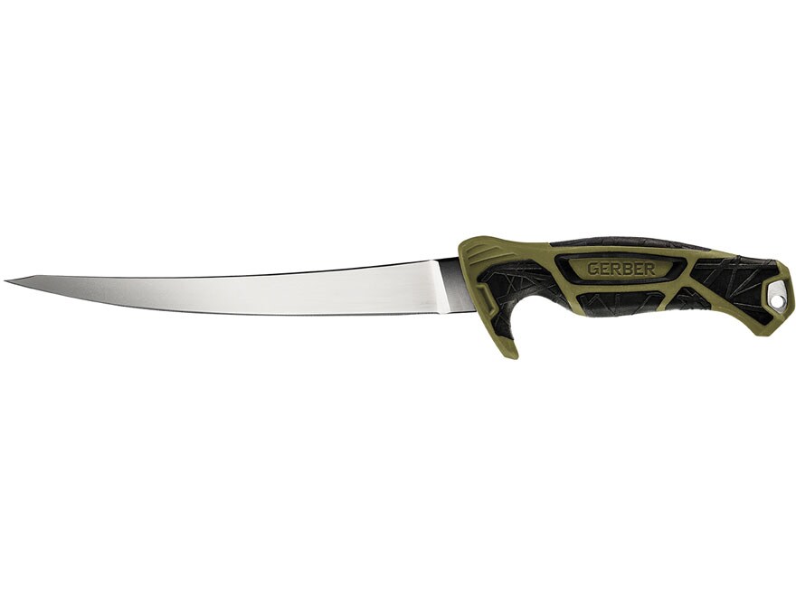 Gerber Controller Fillet Knife 8 9Cr18MoV SS Blade GRN/TPE Handle Flat