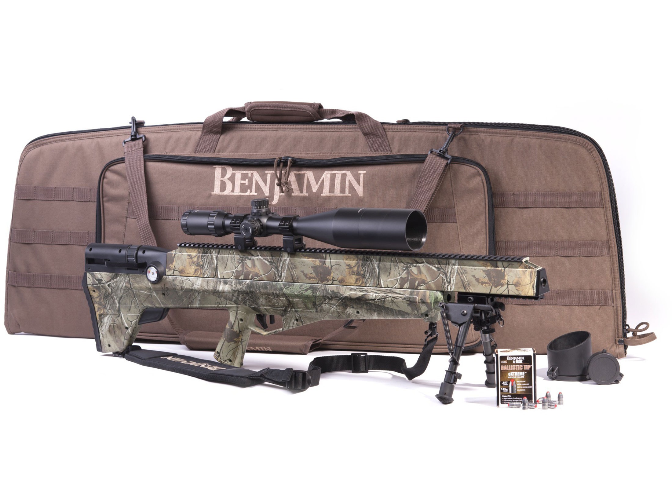 Benjamin Bulldog PCP 357 Cal Pellet Air Rifle Combo