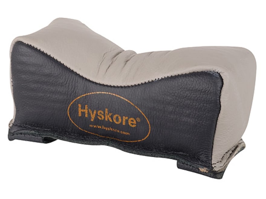 HySkore Front Shooting Rest Bag Leather Black Gray Filled