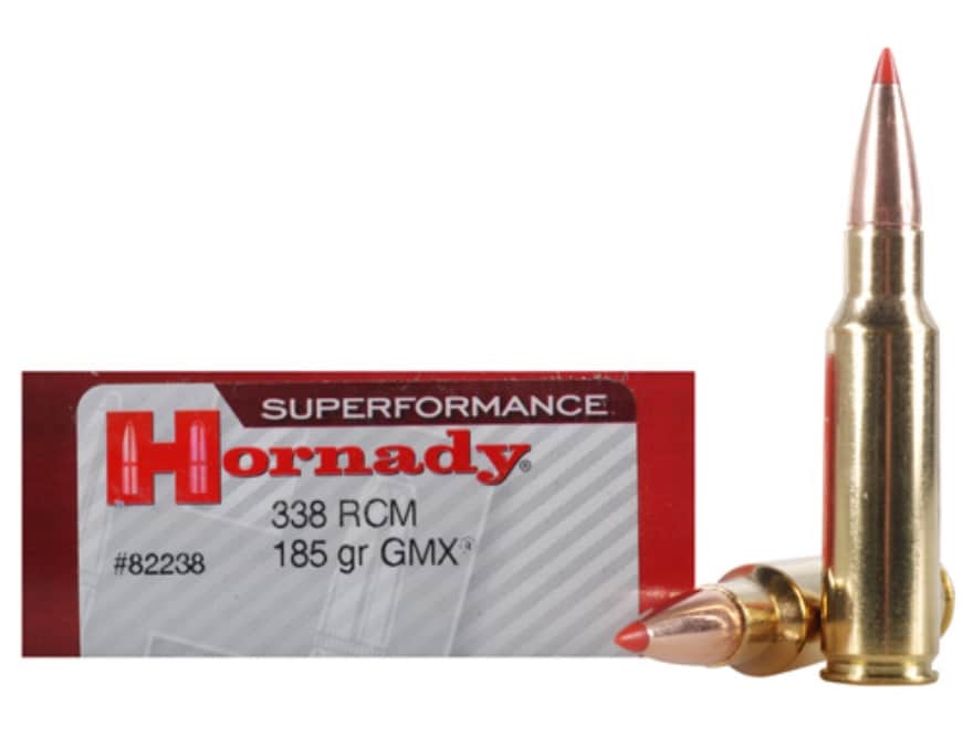 Hornady Superformance 338 Ruger Compact Mag Ammo 185 Grain Hornady GMX