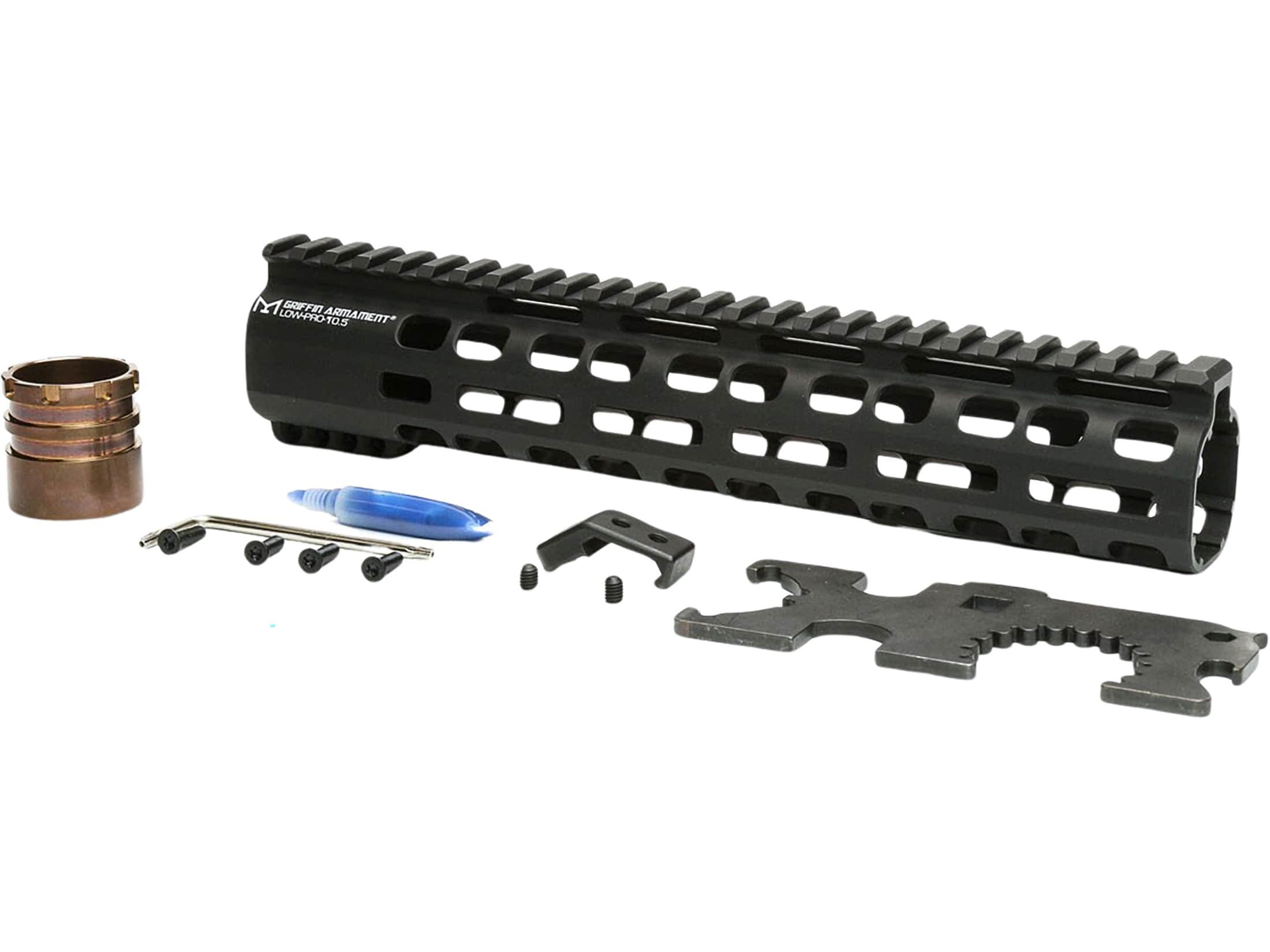 Griffin Armament Low Pro Rigid Rail M-Lok Handguard AR-15 10.5