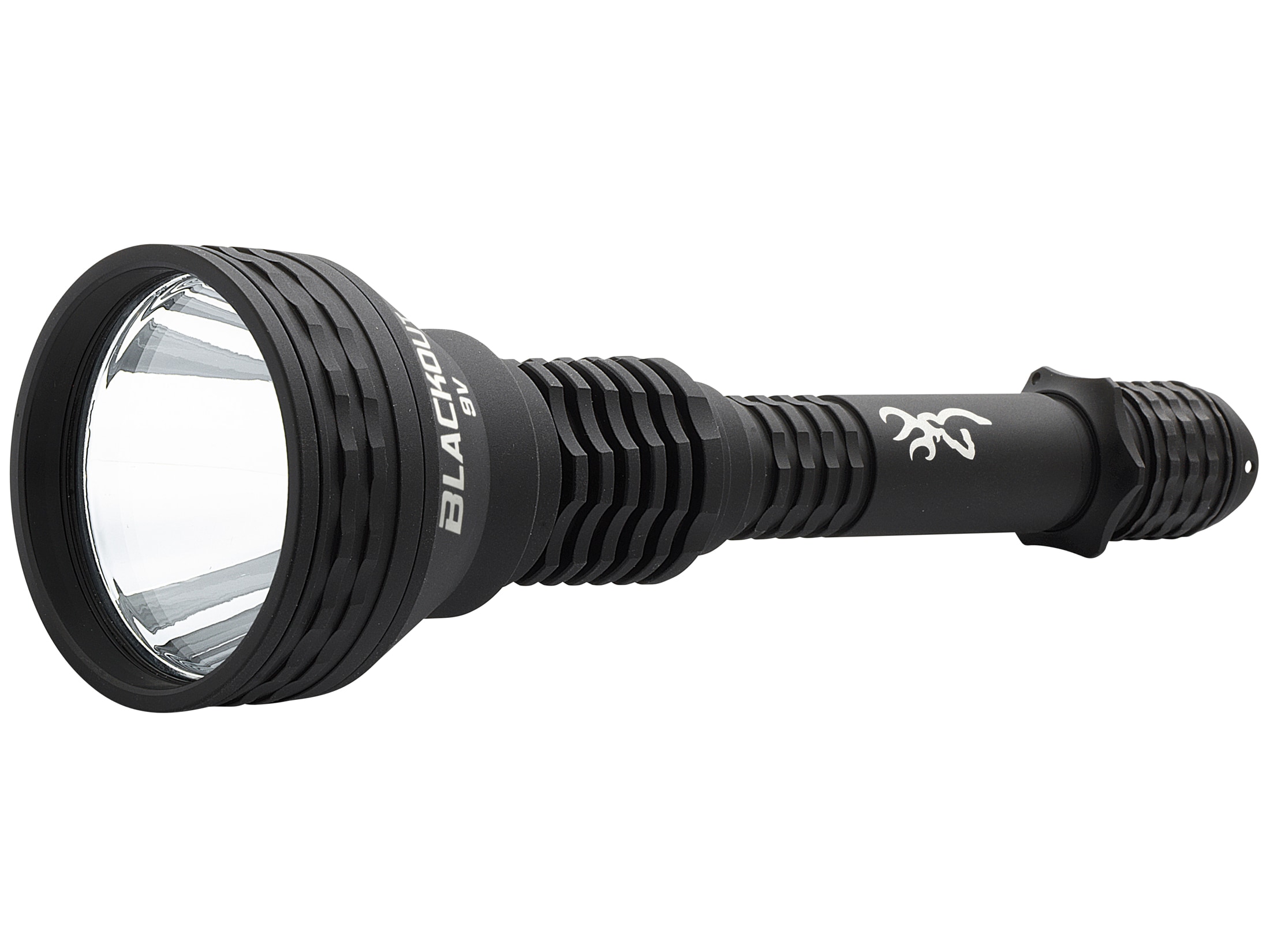 Browning Blackout 9V Flashlight LED 3 CR123A Batteries Aluminum Black