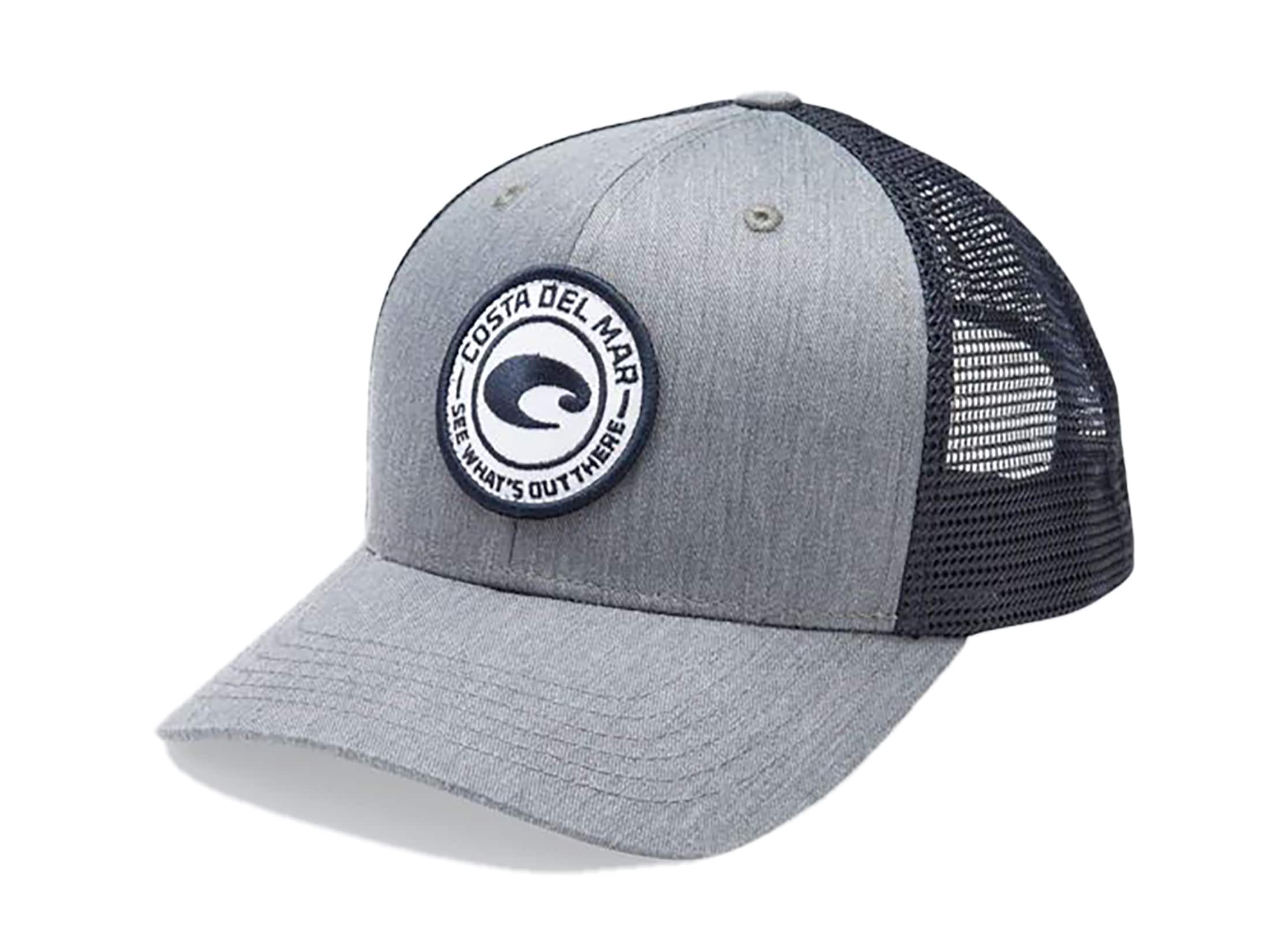 Costa Del Mar Medallion Trucker Cap Gray One Size Fits Most