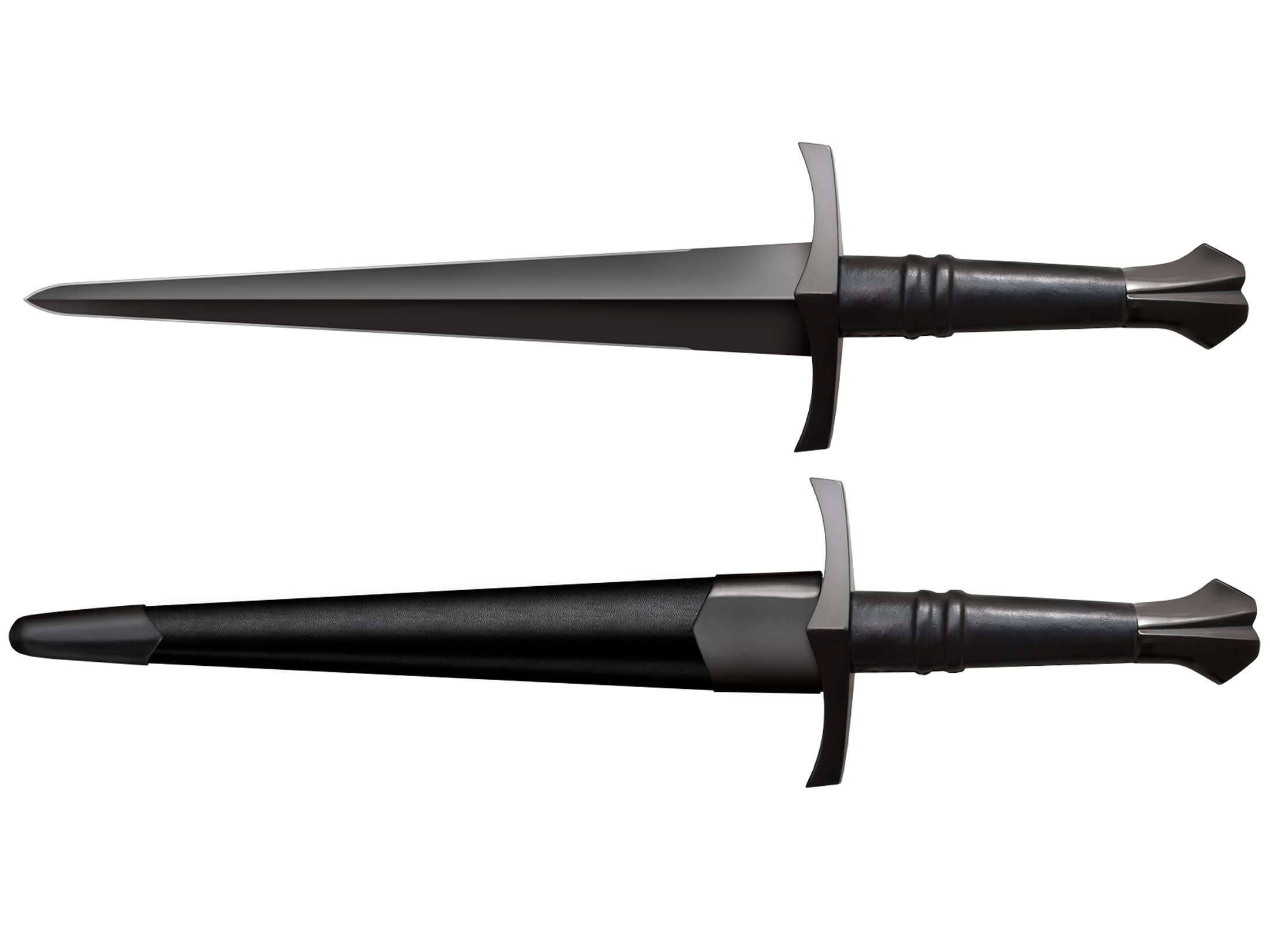 Cold Steel MAA Italian Dagger 12-3/4 1055 Carbon Steel Blade Leather