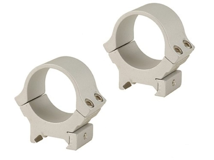 B-Square 30mm Sport Utility Weaver-Style Rings Medium Silver