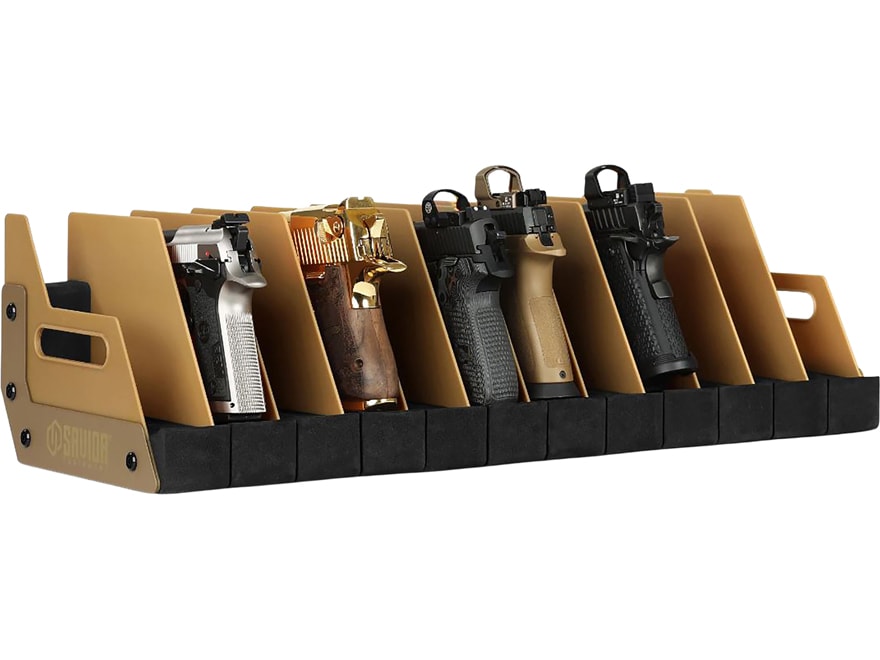 Savior Equipment 12-Slot Pistol Storage Rack Olive Drab
