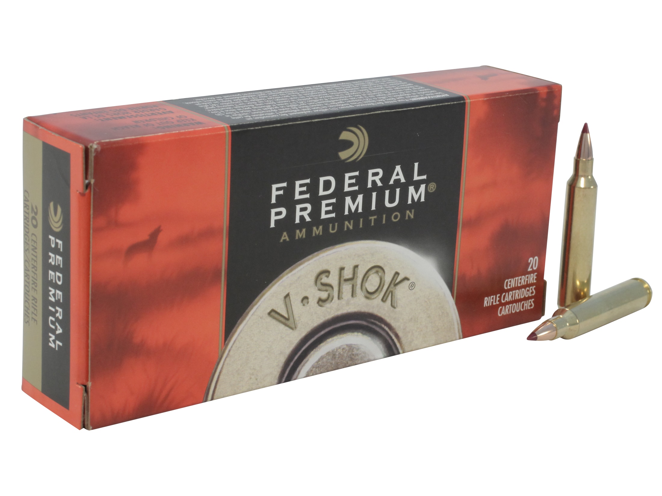 Federal Premium V-Shok 204 Ruger Ammo 40 Grain Nosler Ballistic Tip