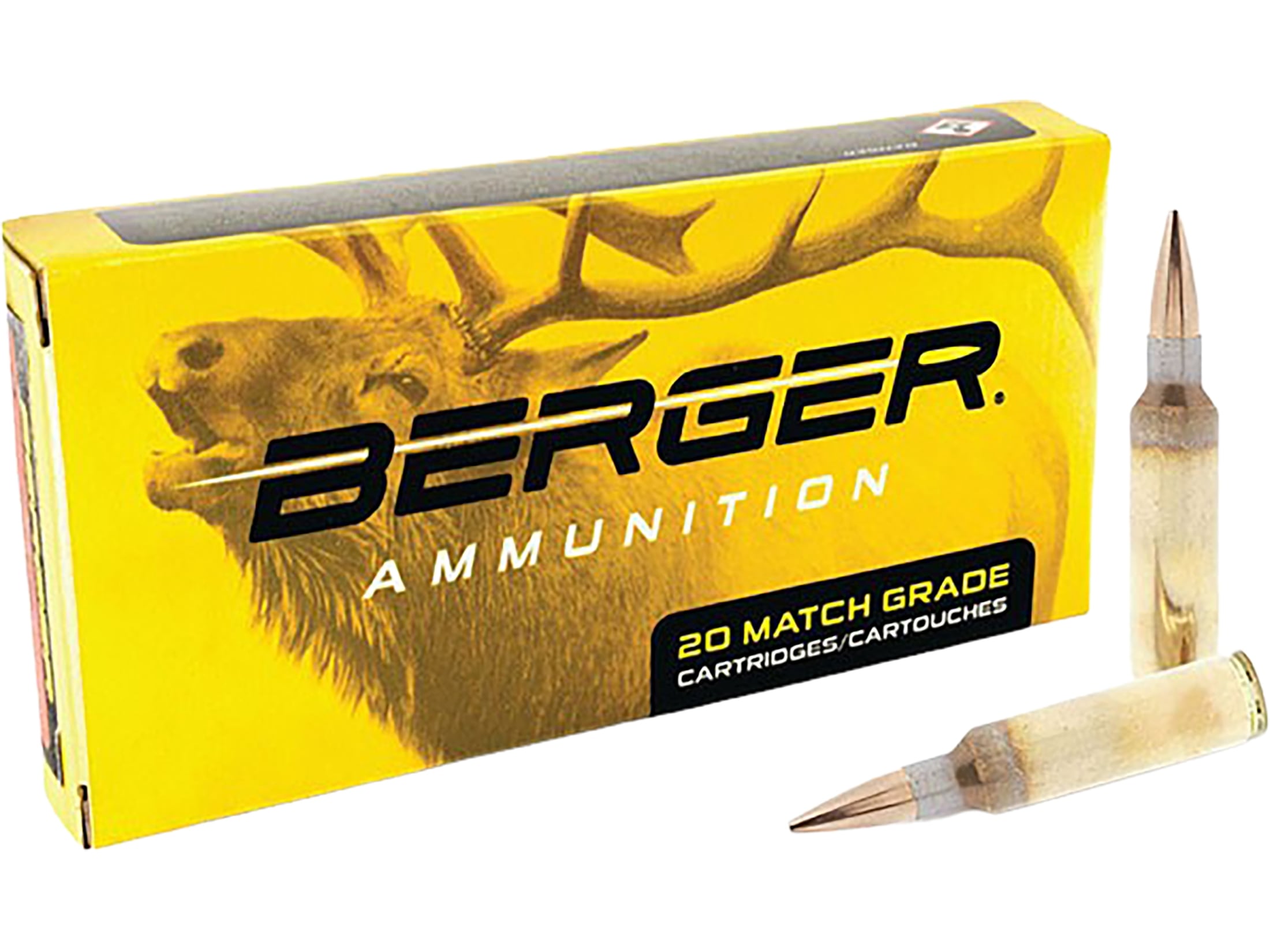 Berger Match Grade 300 Winchester Short Mag (WSM) Ammo 185 Grain