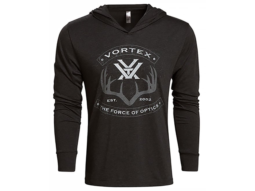 Vortex Optics Men's Vintage Lightweight Hoodie Cotton/Poly Blend Brown