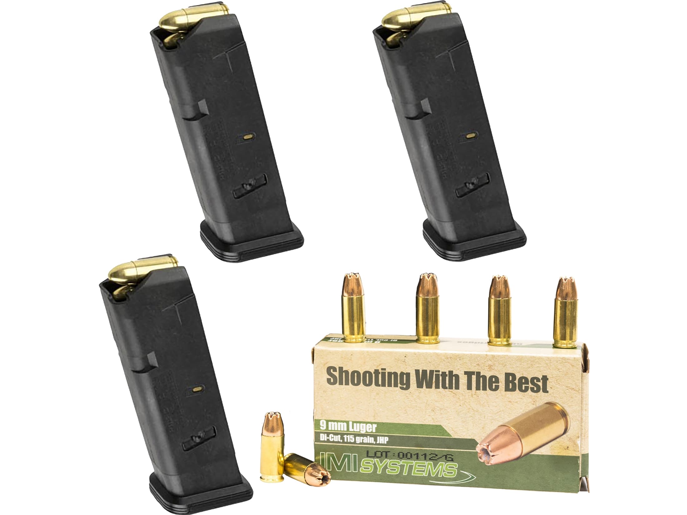Magpul PMAG 10 GL9 Mag Glock 17, 19X, 34 Gen 1, 2, 3, 4 10-Round 3PK