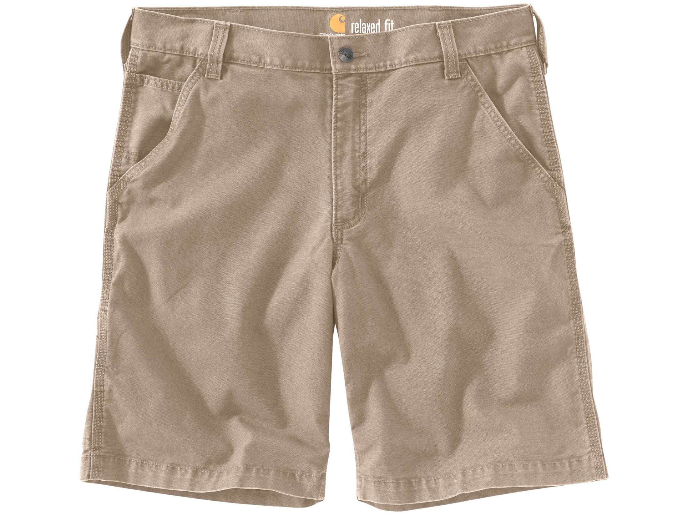 Carhartt Men's Rugged Flex Relaxed Fit Canvas Work Shorts Seacliff 36