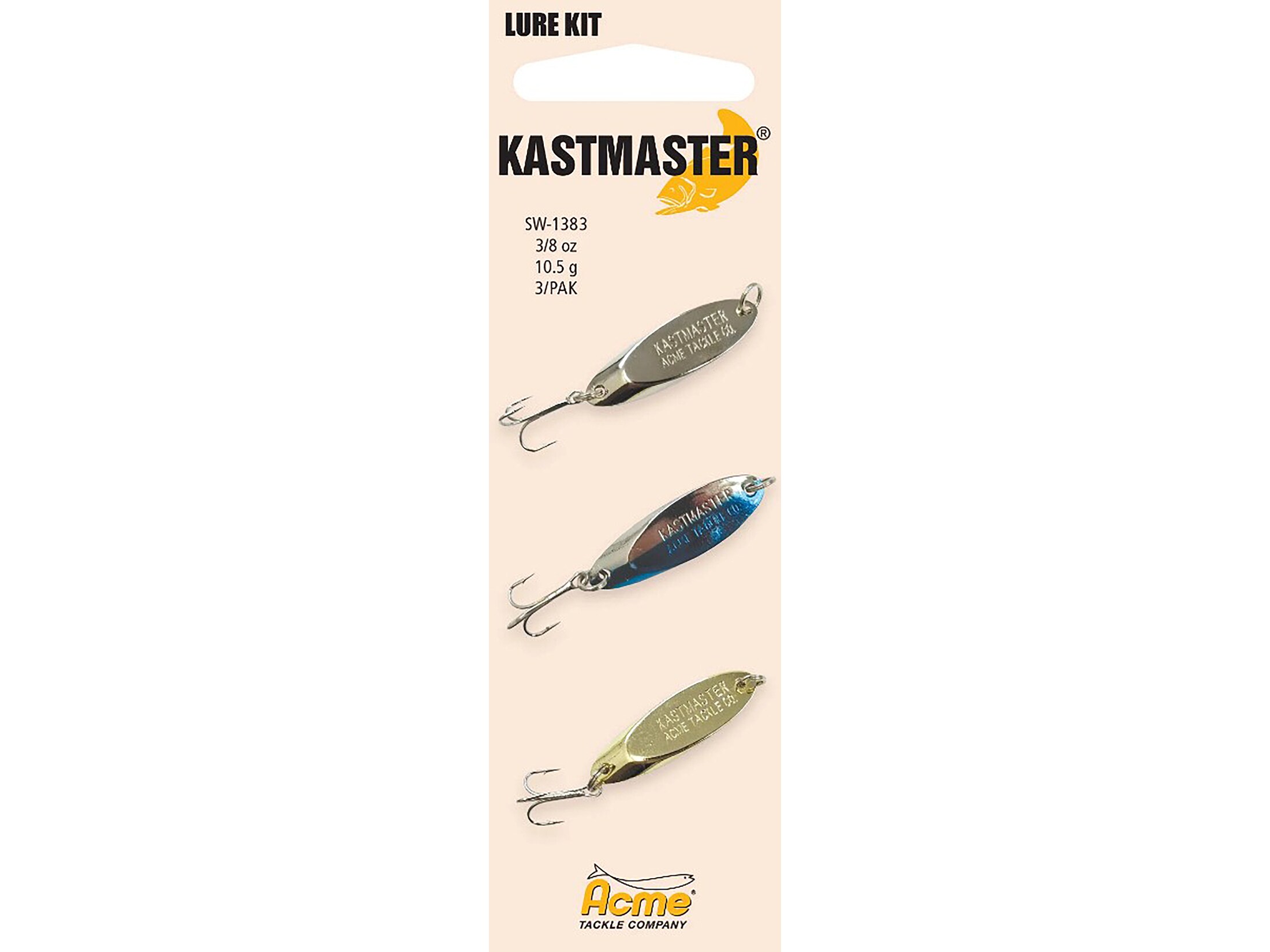 Acme Kastmaster Trout Spoon Multi-Pack 3/8oz 3PK