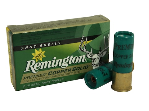 Remington Premier Ammo 12 Ga 2-3/4 1oz Copper Solid Sabot Slug