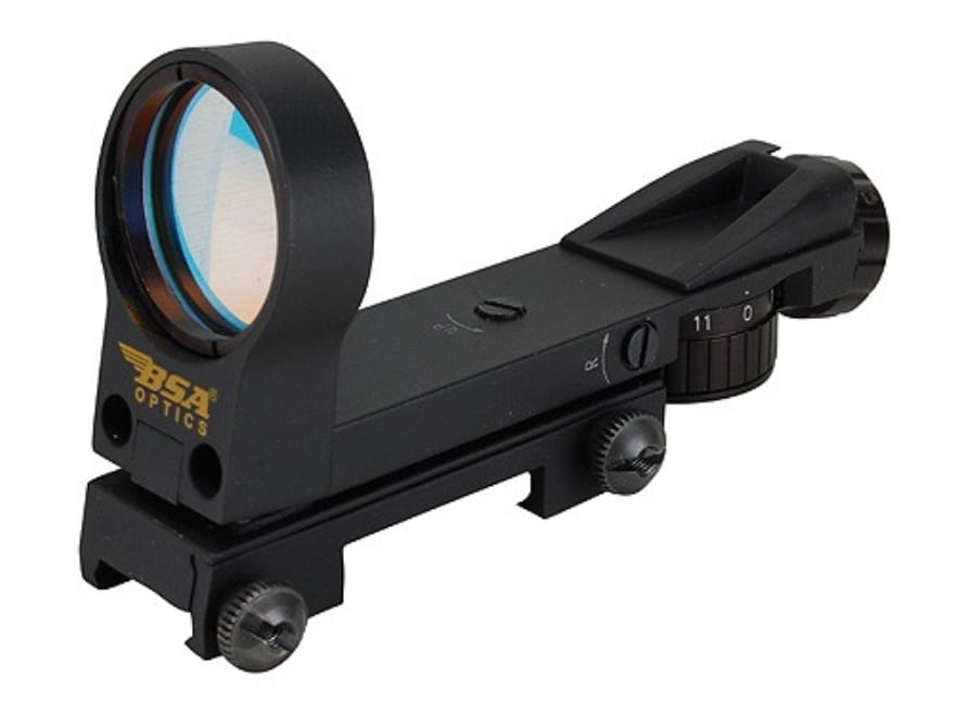 BSA Red Dot Sight 33mm Heads Up Display 4-Pattern Reticle (3 MOA Dot,