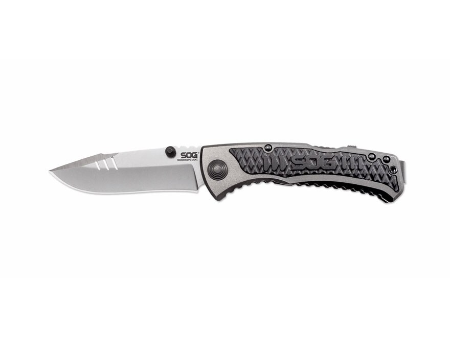 SOG SideSwipe Mini Assisted Opening Folding Knife 3 Drop Point 7Cr15