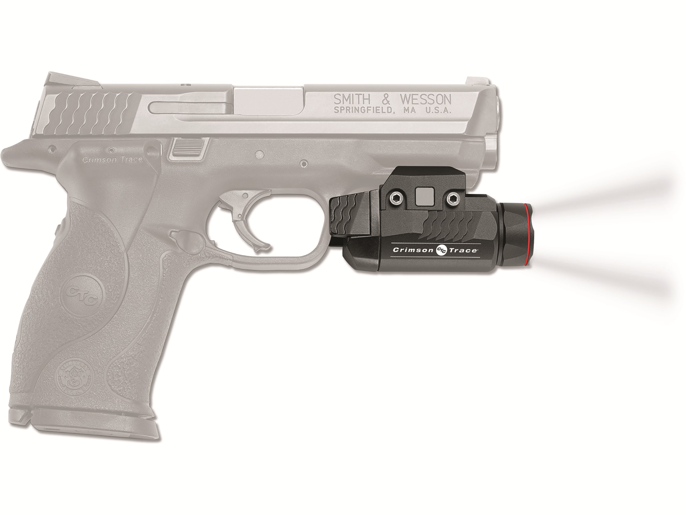 Crimson Trace CMR 208 Weapon Light LED 1 CR123A Battery Aluminum Black