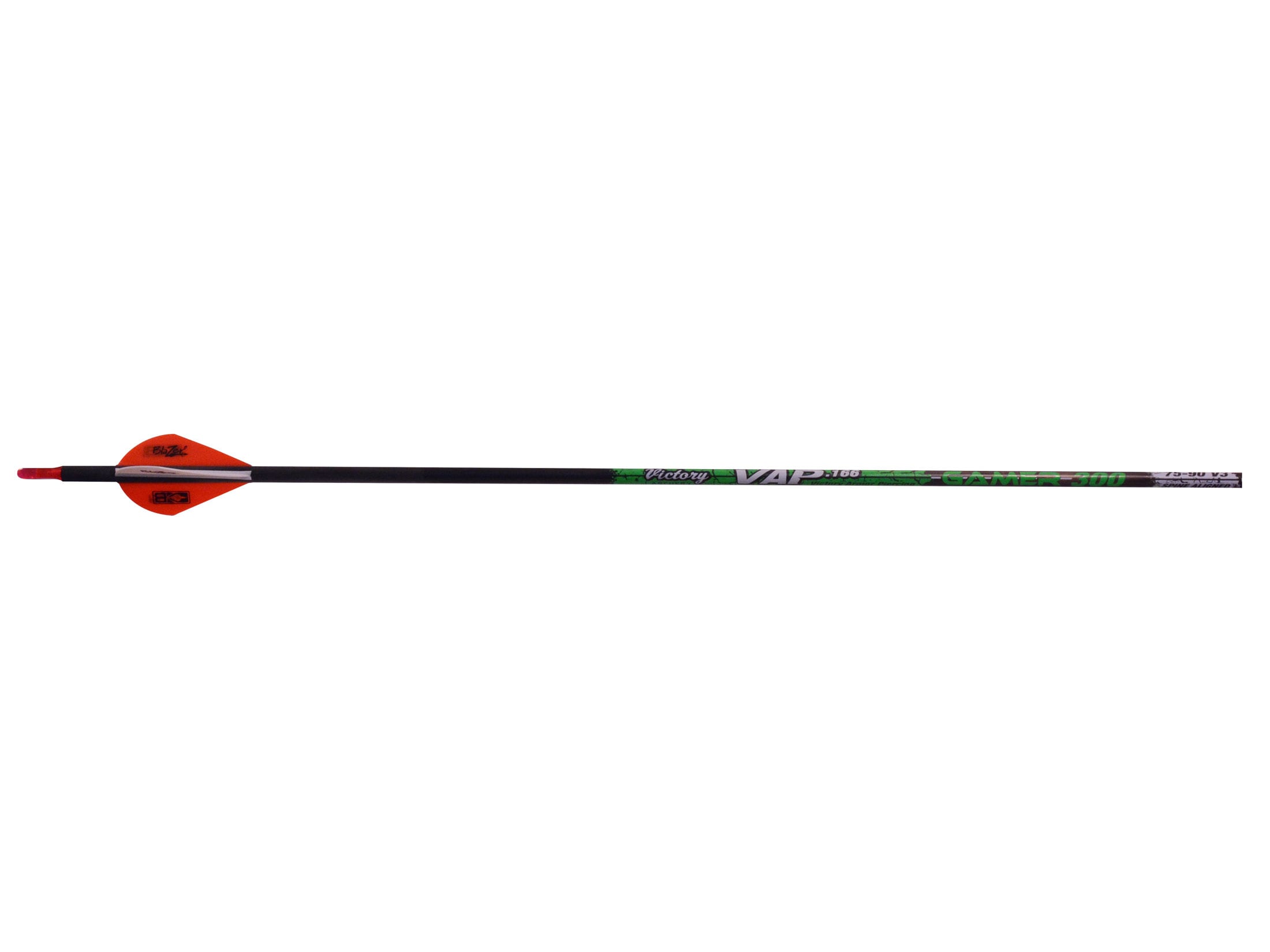 Victory VAP .166 Series Gamer 300 Carbon Arrow 2 Vanes Black 6PK