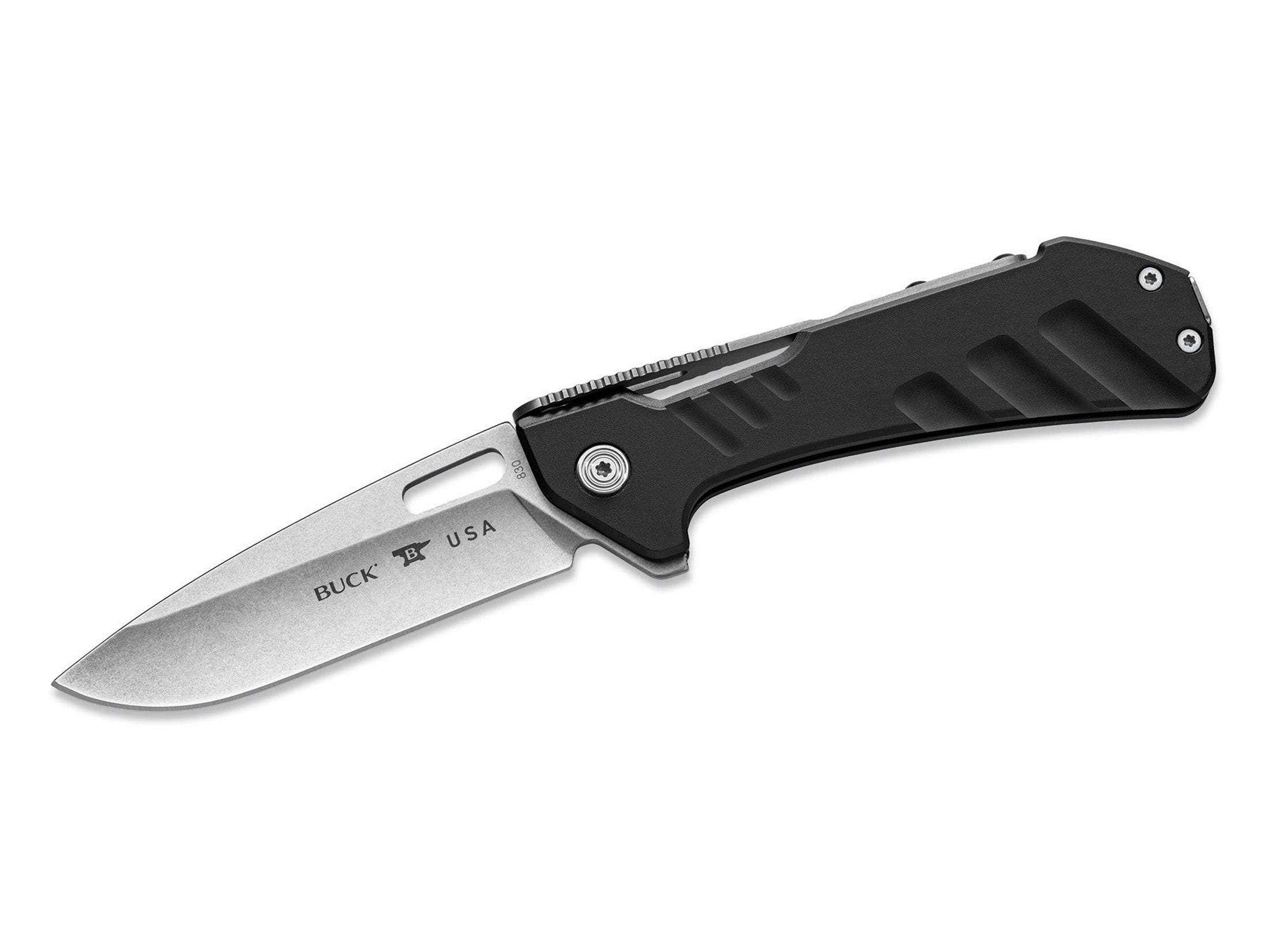 Buck 830 Marksman Folding Knife 3-1/2 Drop Point 154CM SS Blade