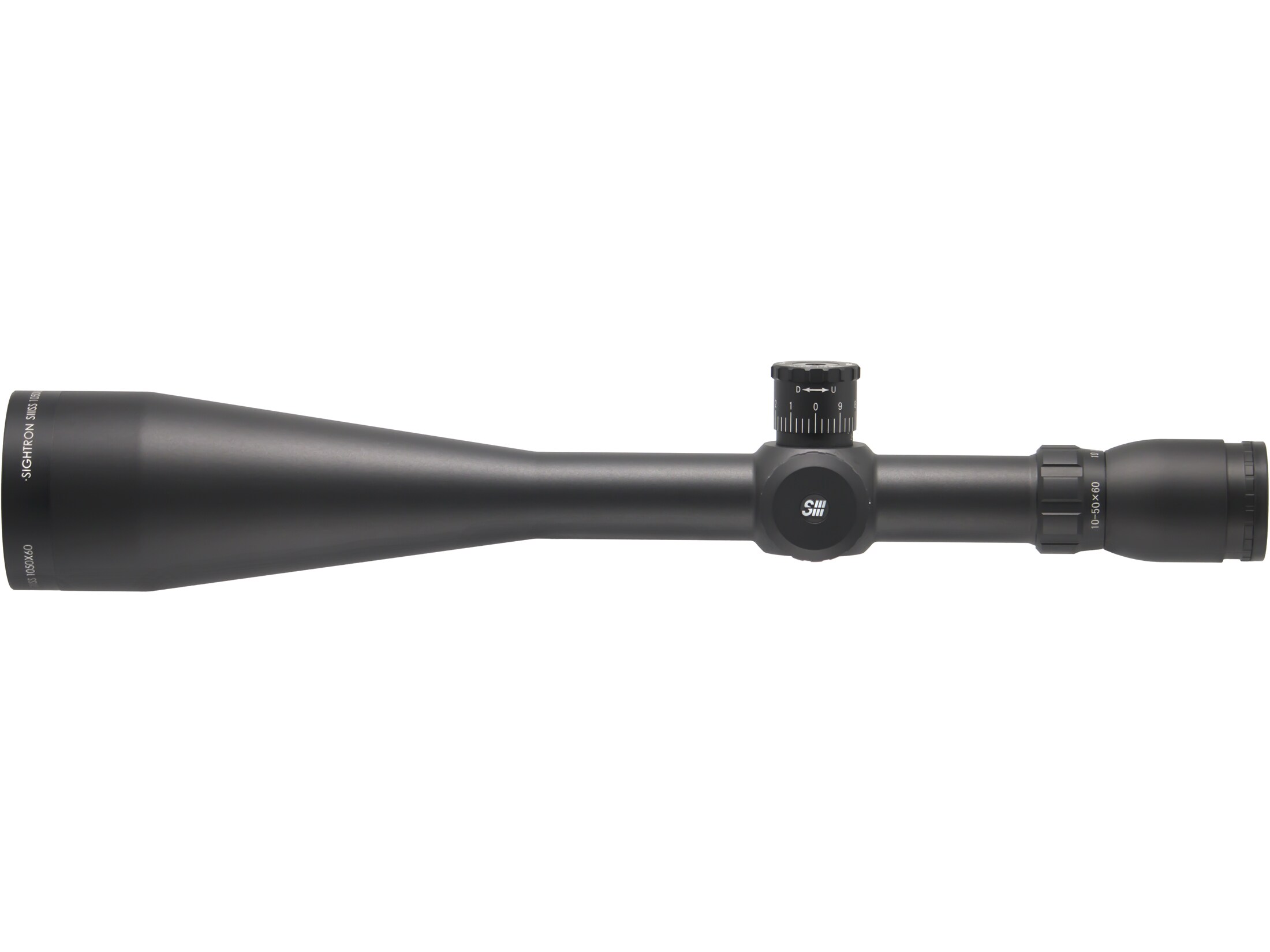 Sightron SIII Long Range Rifle Scope 30mm Tube 10-50x 60mm Zero Stop