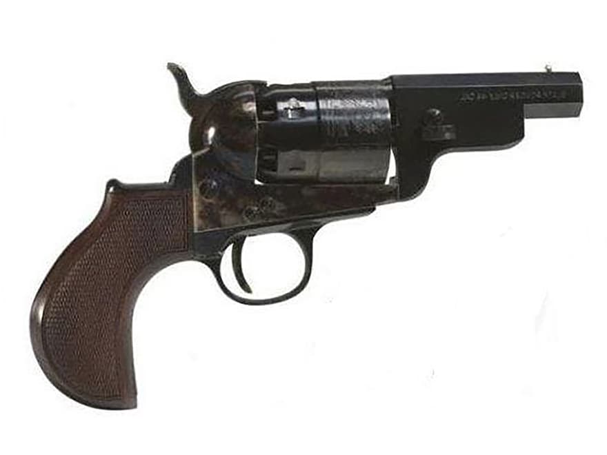 Pietta 1851 Navy Yank Snub Nose Black Powder Revolver 44 Cal 3 Blued