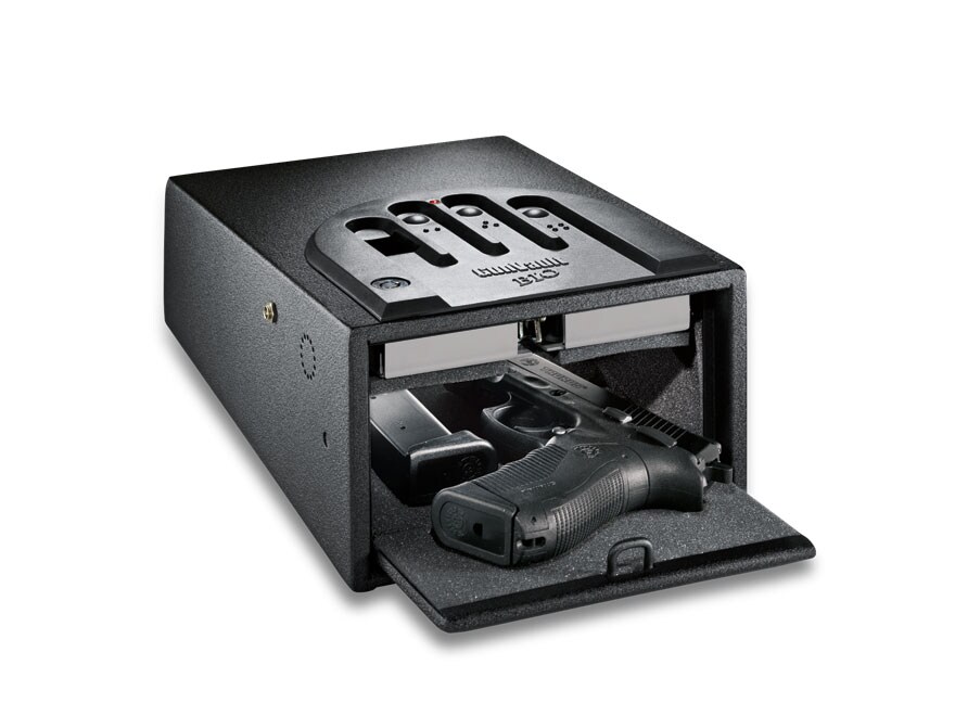 GunVault MiniVault Personal Safe Biometric Lock Black