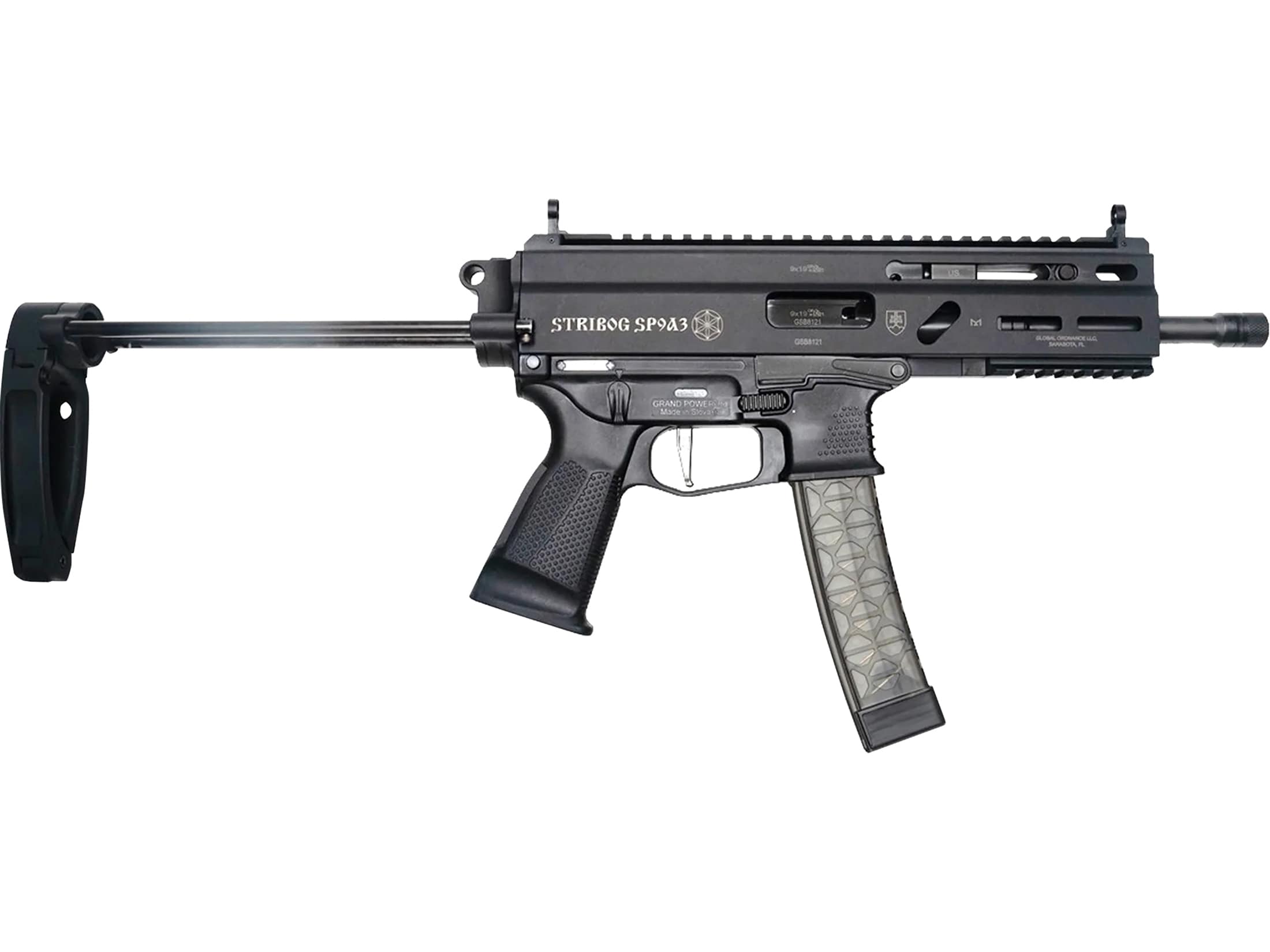 Grand Power Stribog SP9A3 9mm Luger Pistol 8 Threaded Barrel 30+1