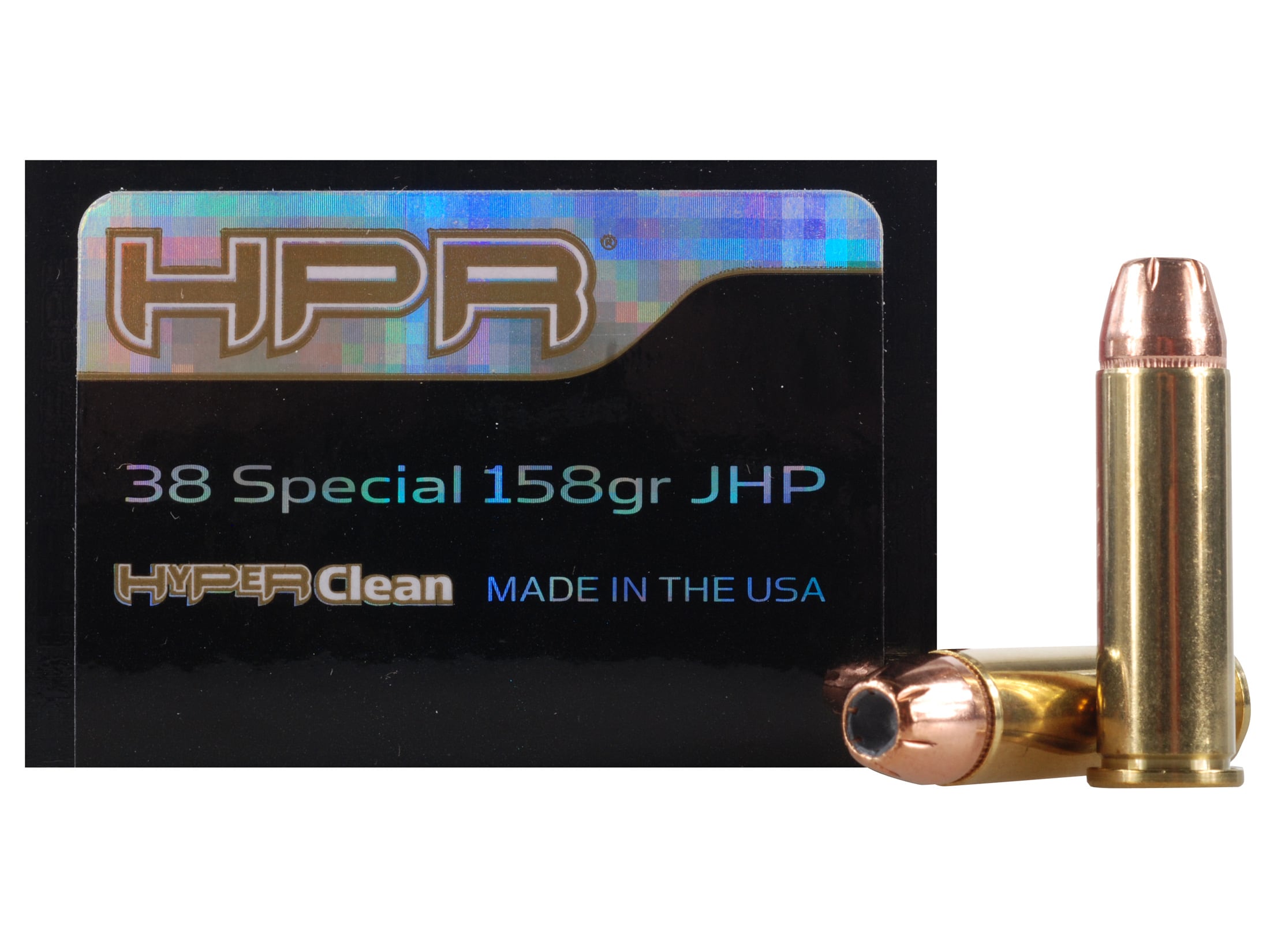 HPR Ammo HyperClean 38 Special Ammo 158 Grain Hornady XTP Jacketed