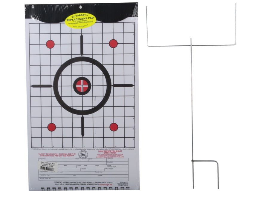 EZ Target Sight-In Master Pack Target 11 x 17 Paper 15PK Stand Backer