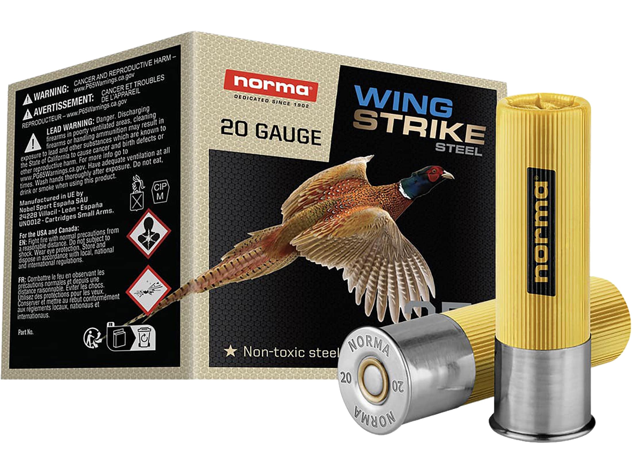 Norma Wingstrike 20 Ga Ammo 2-3/4 #5 Lead Shot 1-1/8oz Box of 25