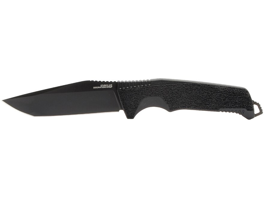 SOG Trident FX Fixed Blade Knife 4.2 Tanto Point 4116 Titanium Nitride