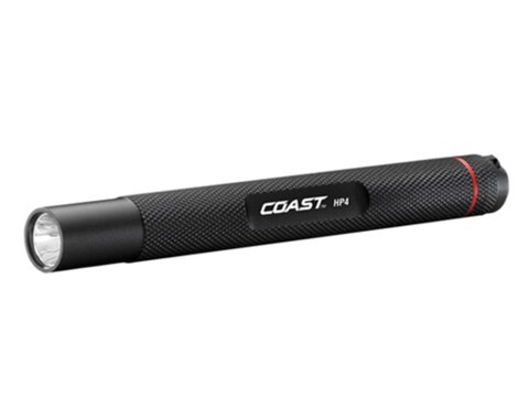 Coast HP4 Flashlight LED 2 AAA Batteries Aluminum Black