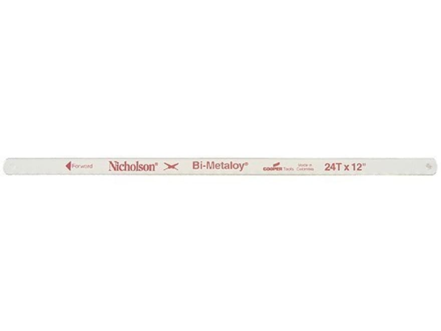 Nicholson Bi-Metaloy Hand Hacksaw Blades 24 Teeth per Inch 12 2PK