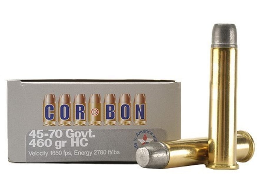 Cor-Bon Hunter 45-70 Government Ammo 460 Grain Flat Nose Box of 20