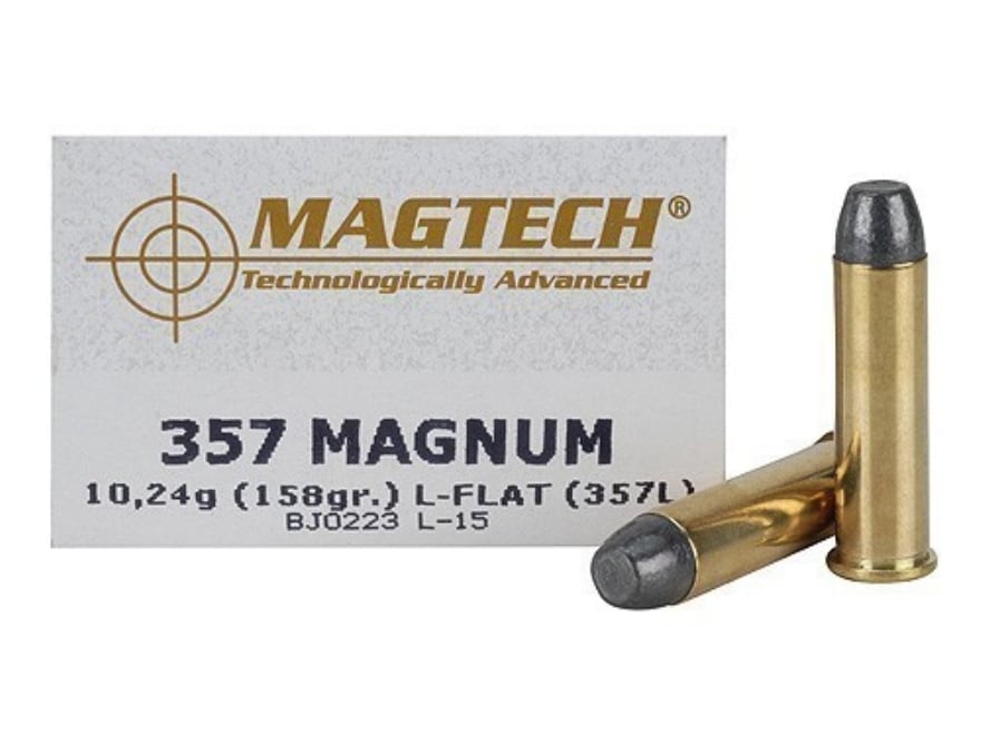 Magtech Cowboy Action 357 Mag Ammo 158 Grain Flat Nose Box of 50