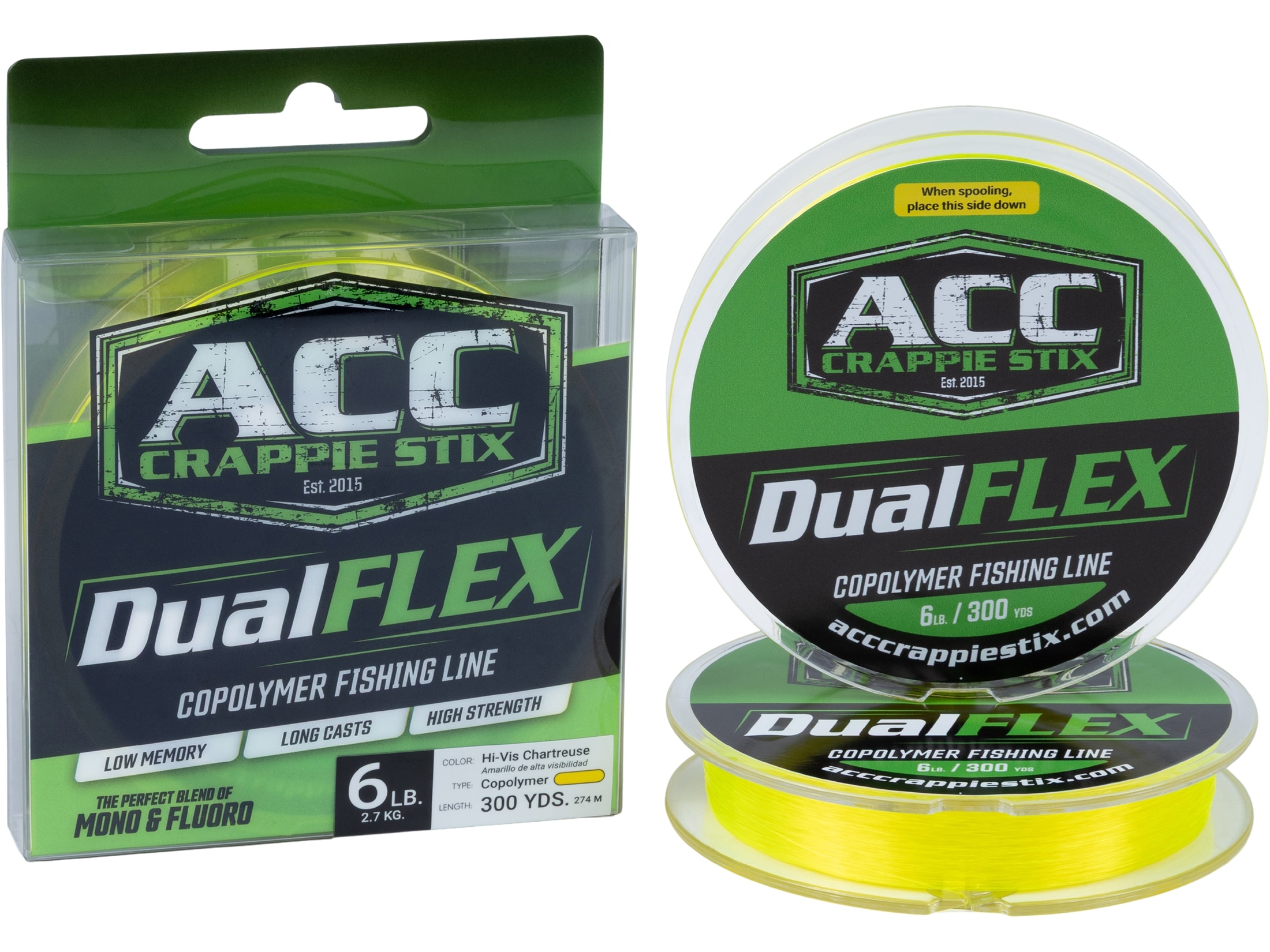 ACC Crappie Stix DUALFlex Copolymer Monofilament Fishing Line 4lb