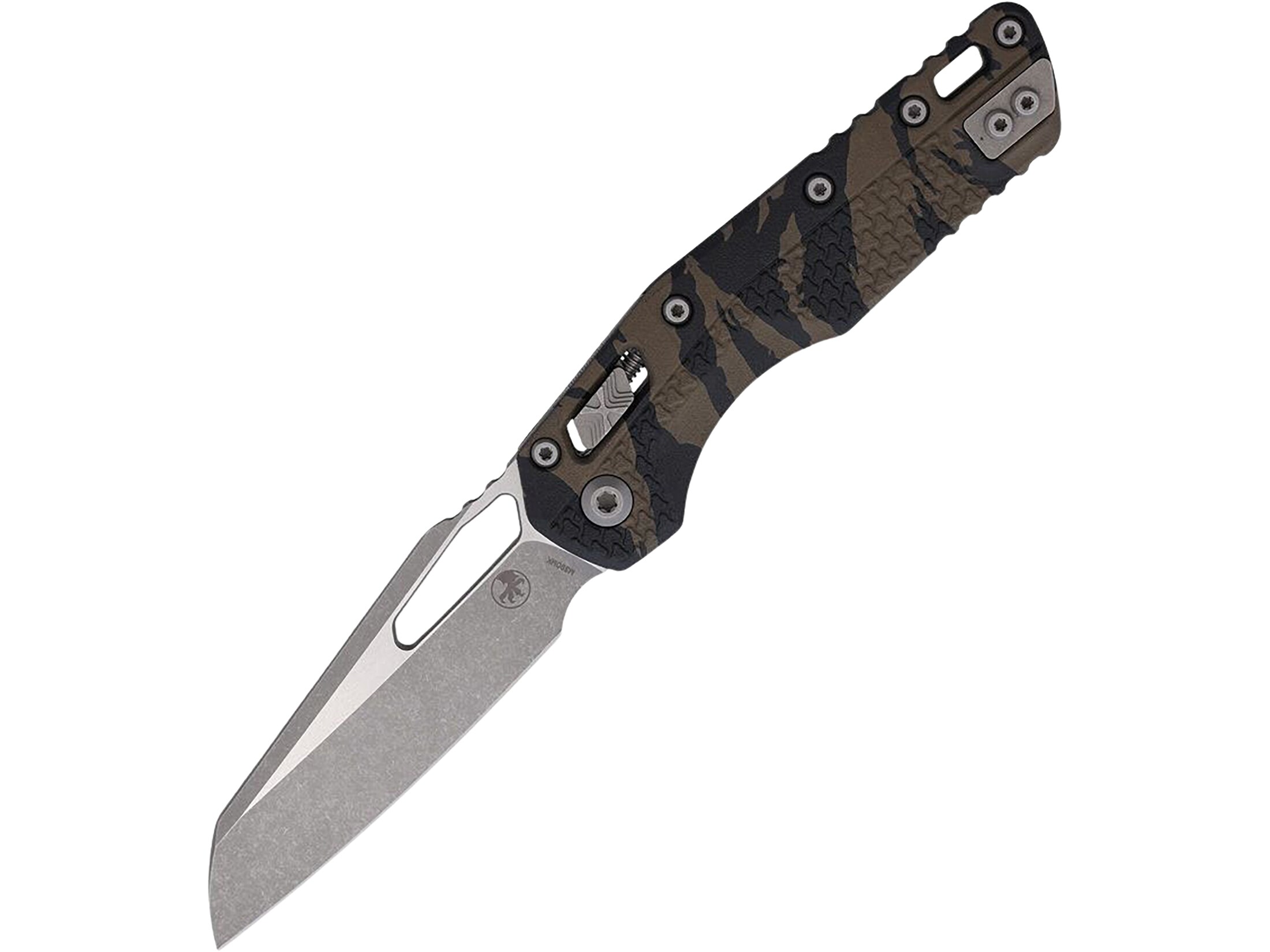 Microtech MSI Pocket Knife 3.88 Sheepsfoot Bohler M390MK Stonewashed