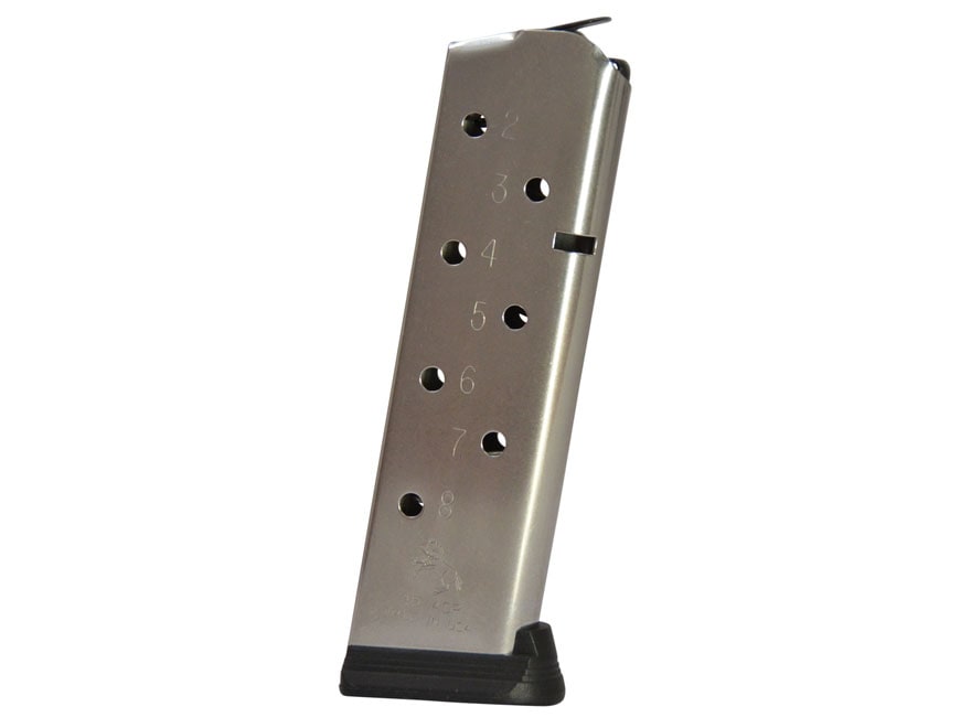 Colt 1911 Government, Commander Mag Base Pad 45 ACP 8-Round SS