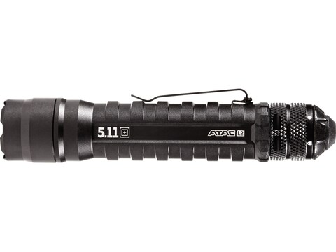 5.11 ATAC L2 LED Tactical Flashlight Hi/Lo/Strobe Aluminum Black