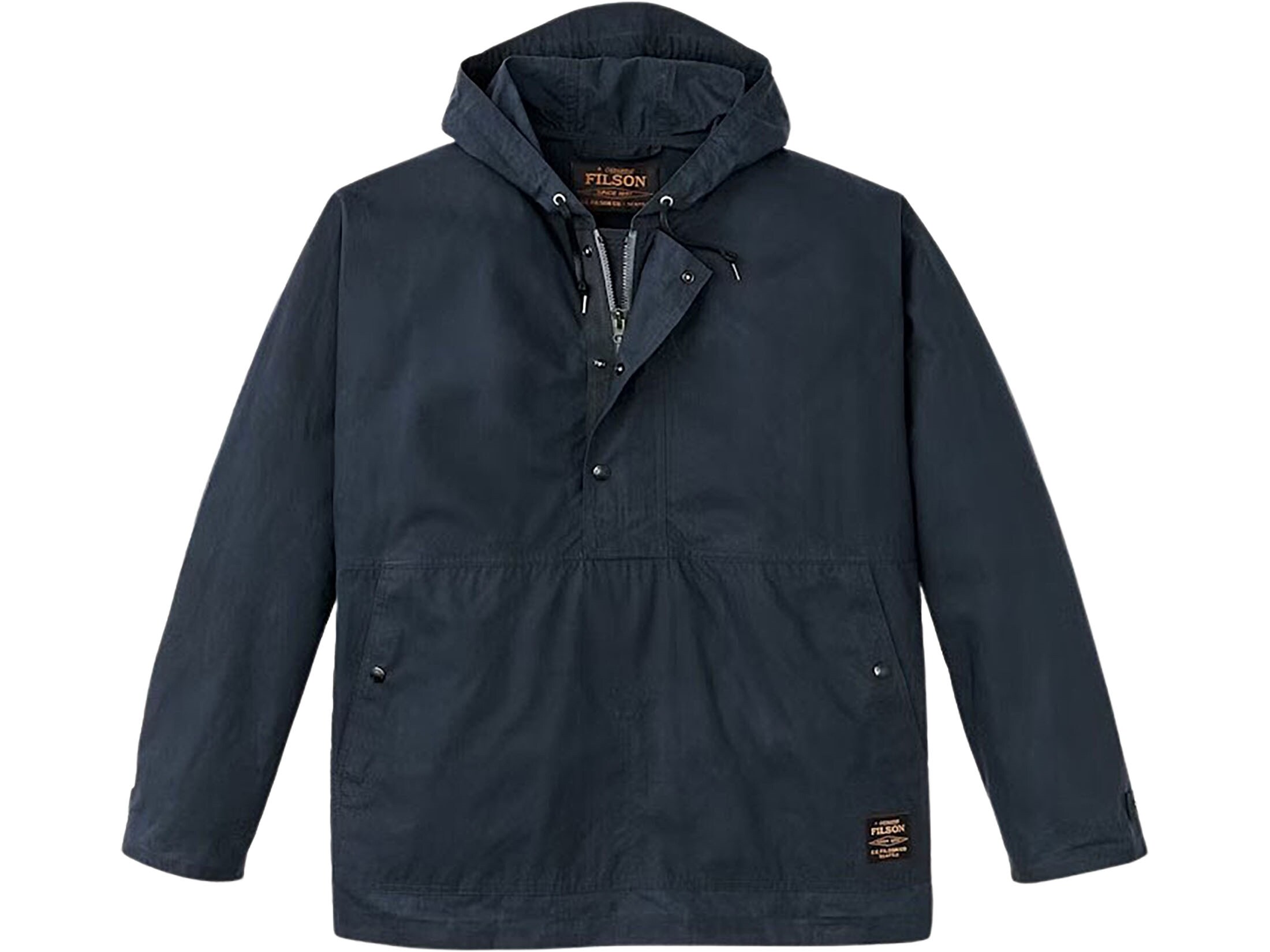 Filson Men's Ranger Lightweight Anorak Rain Jacket Dark Navy XL