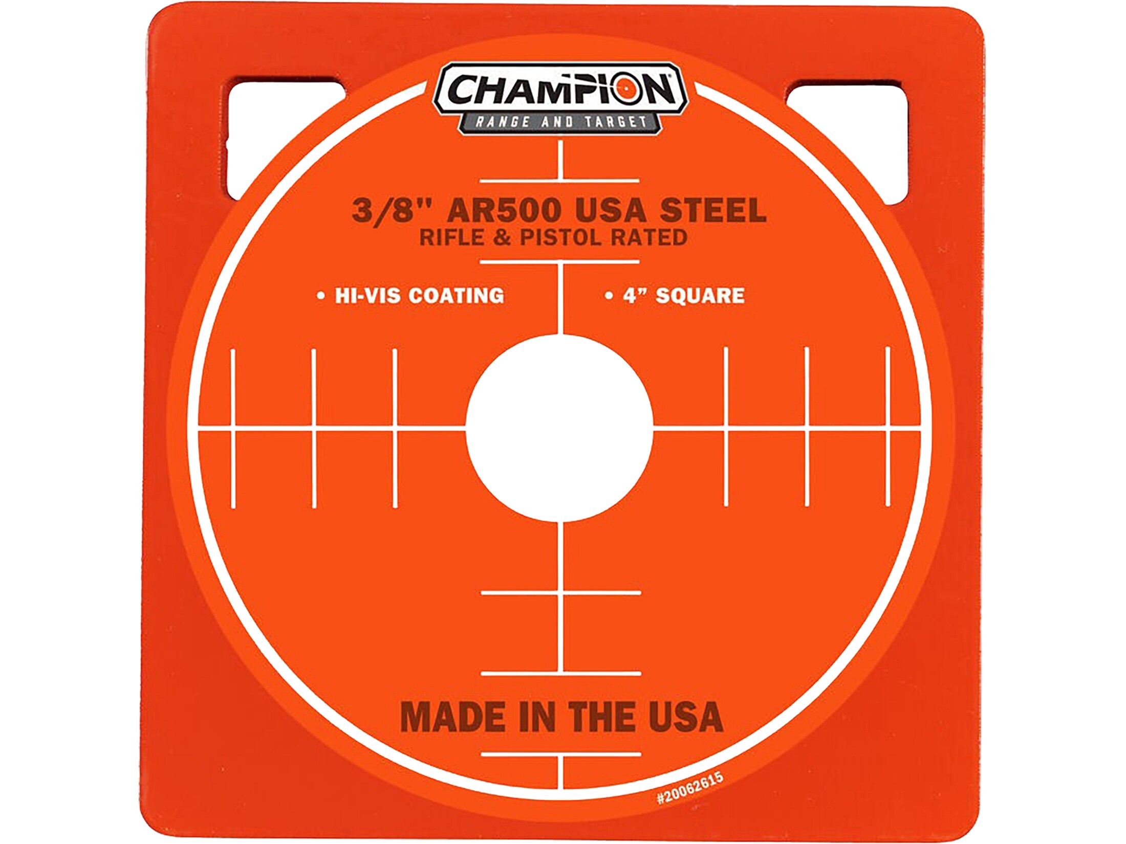 Champion Center Mass AR500 Steel Target Square 8