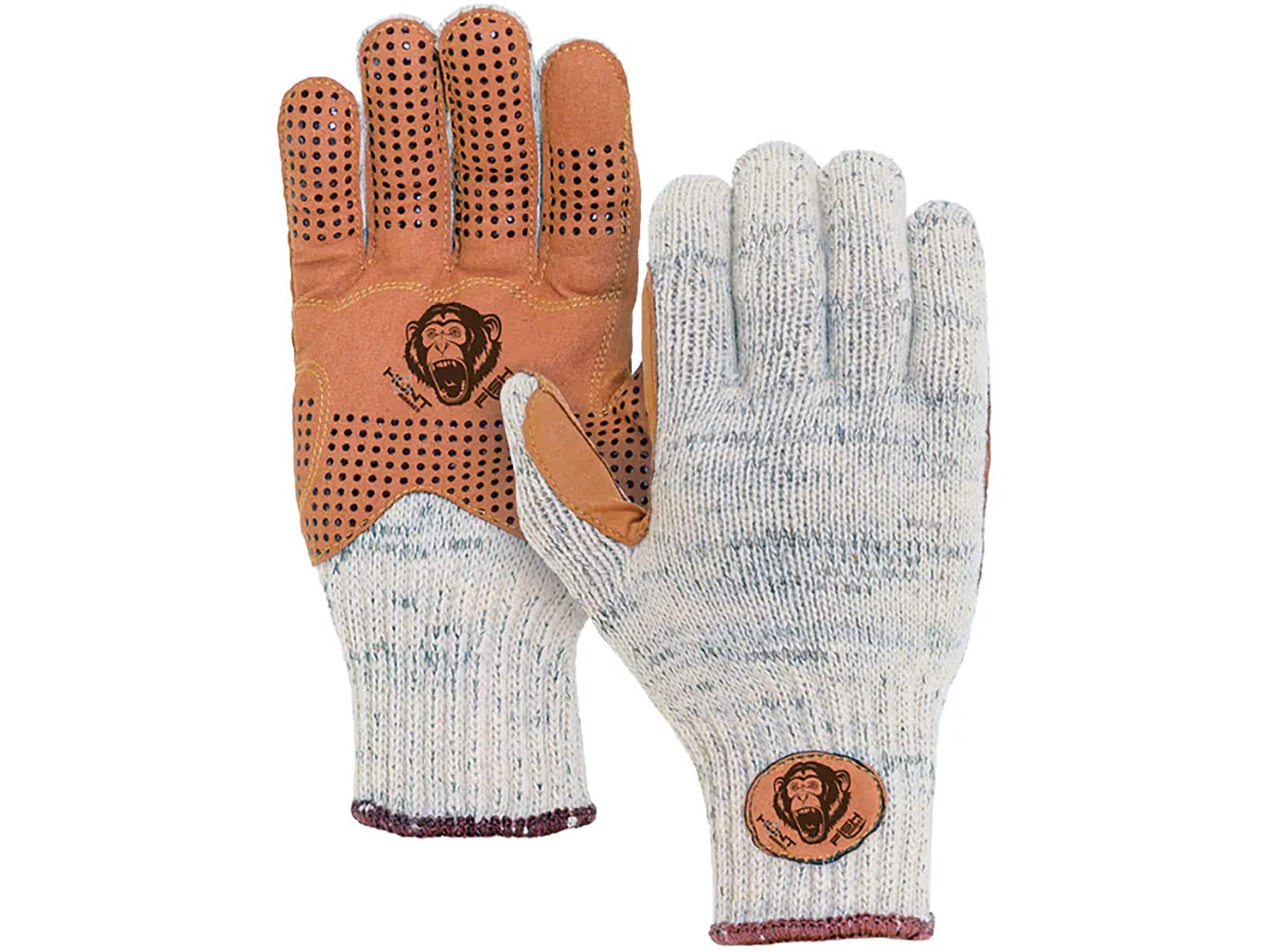 Fish Monkey Men's Wooly Long Gloves Tan Small/Medium