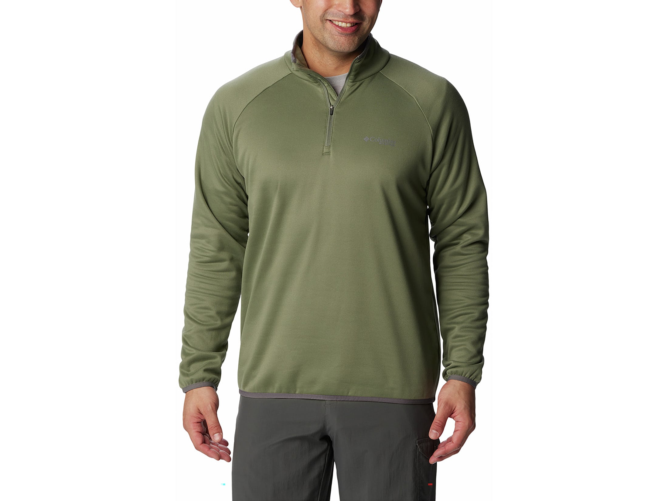 Columbia Men's PFG Terminal Fleece Quarter Zip Sweater Cypress/City