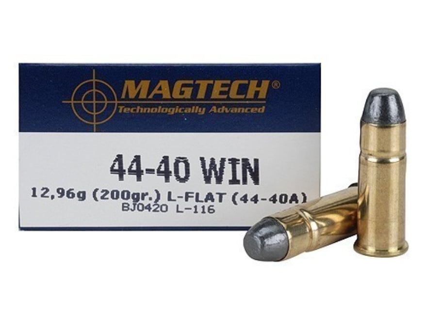 Magtech 44-40 WCF Ammo 200 Grain Flat Nose Box of 50