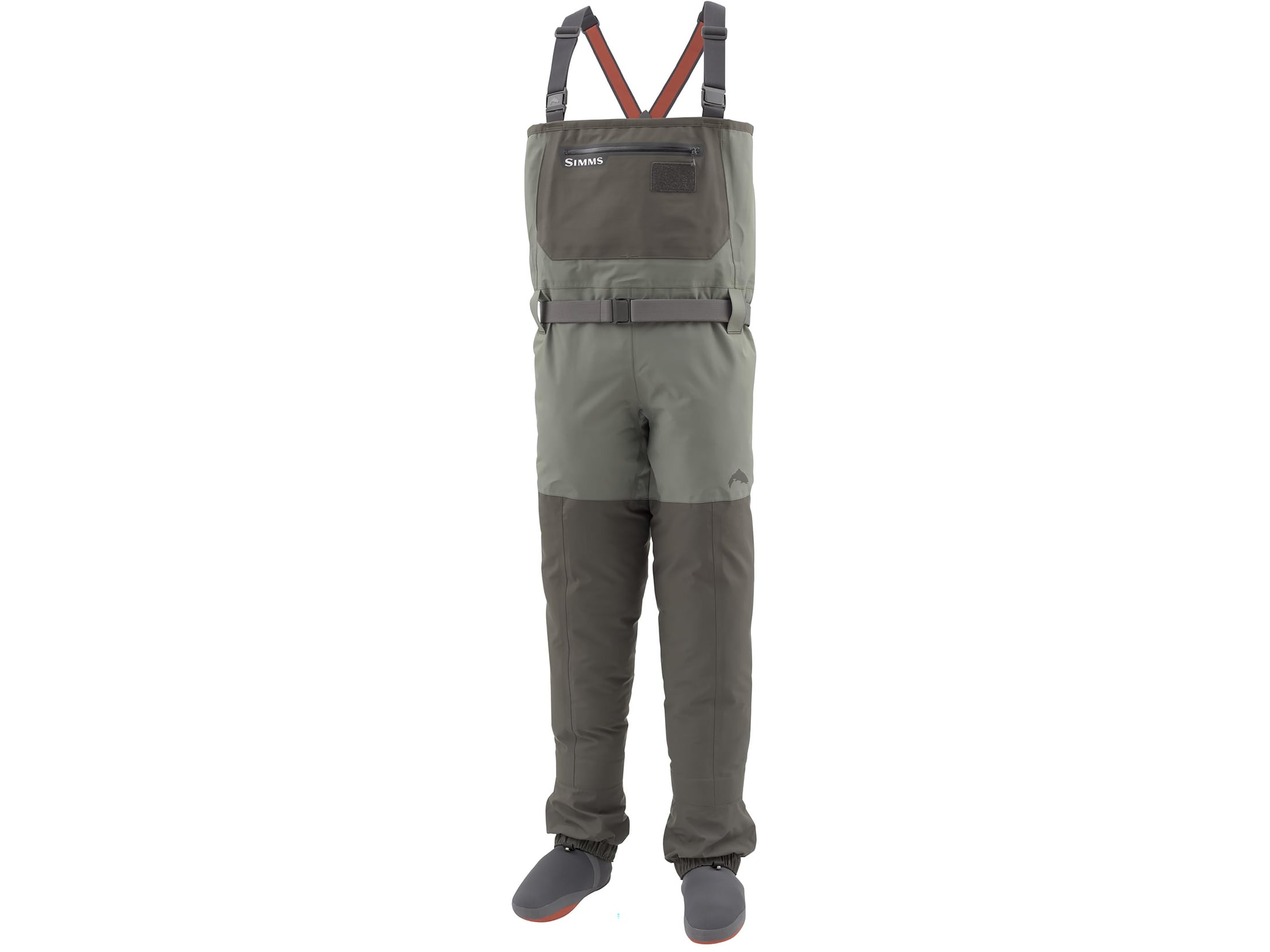 Simms Freestone Stockingfoot Chest Waders Dark Gunmetal Men's Large
