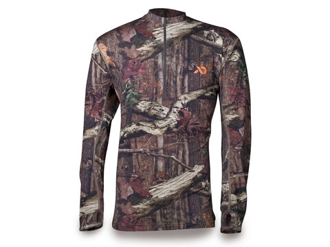 First Lite Men's Llano QZ 1/4 Zip Shirt Long Sleeve Merino Wool Mossy