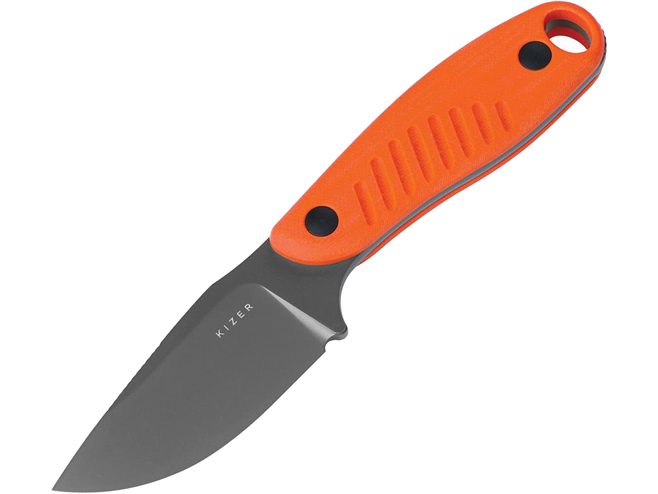 Kizer Hare Fixed Blade Knife 3.13 Drop Point D2 Gray PVD Blade G-10