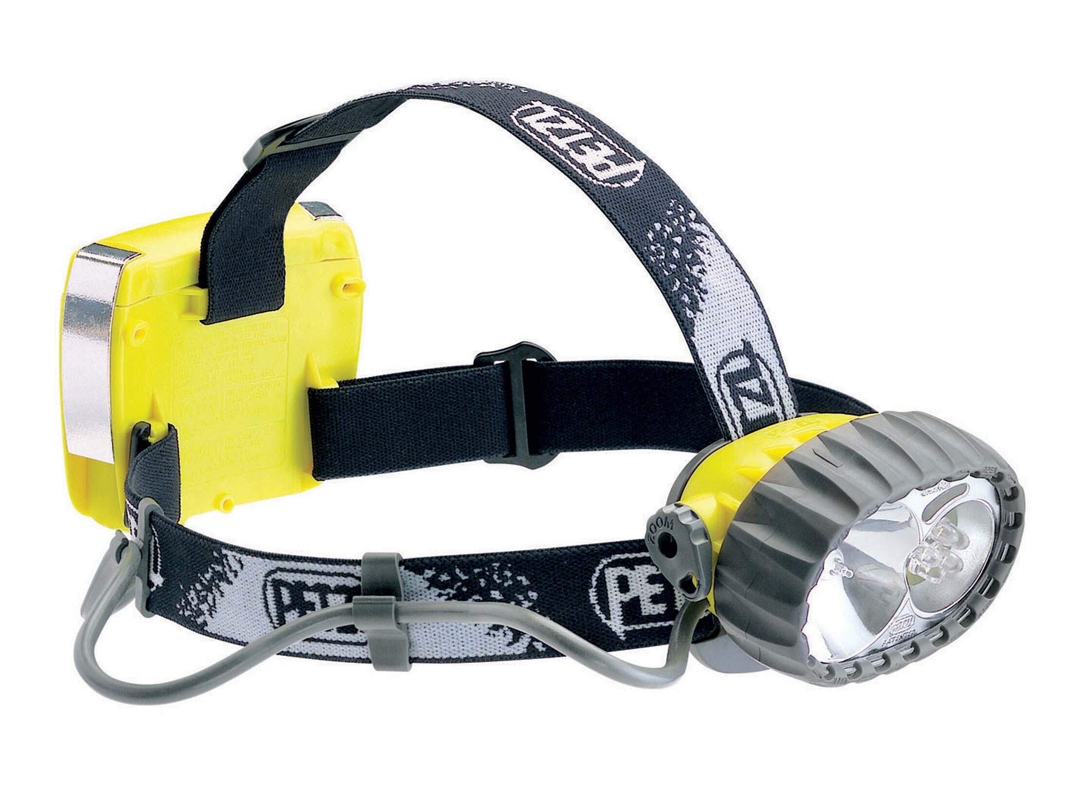 Petzl DUO 5 Waterproof Rechargeable 40 Lumen LED Headlamp Black Yellow