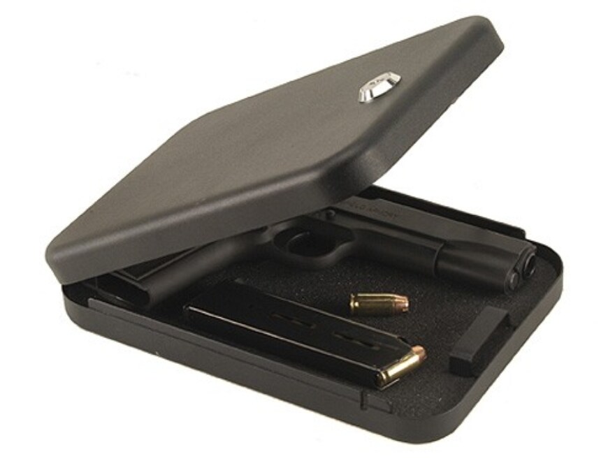 Secure-It Standard Pistol Security Box 8-1/4 x 6 x 1-3/4 Steel Black