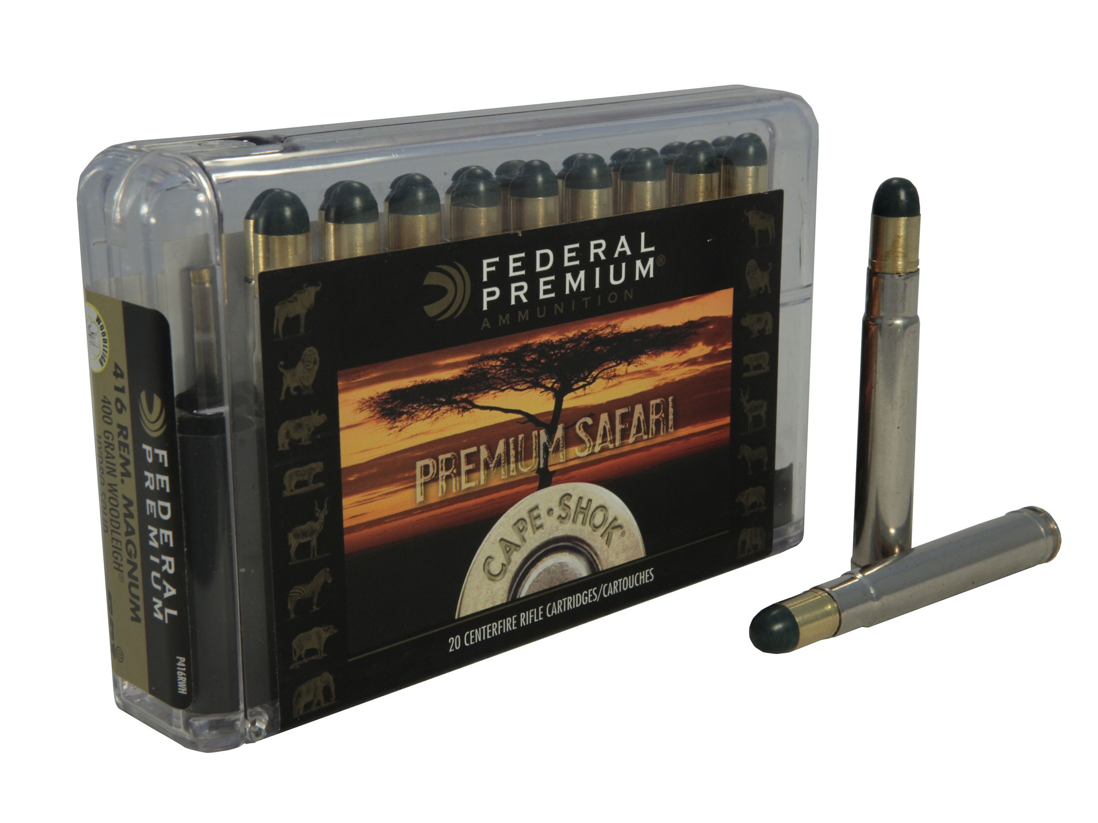 Federal Premium Safari 416 Remington Mag Ammo 400 Grain Woodleigh